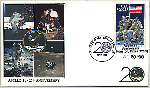 Apollo 11 20th Anniversary First Day Cover Stamps